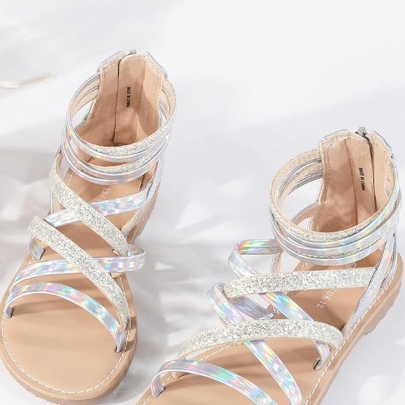 Shoes | Girls Gladiator Sandals Strappy Sandals With High Ankle Back ...